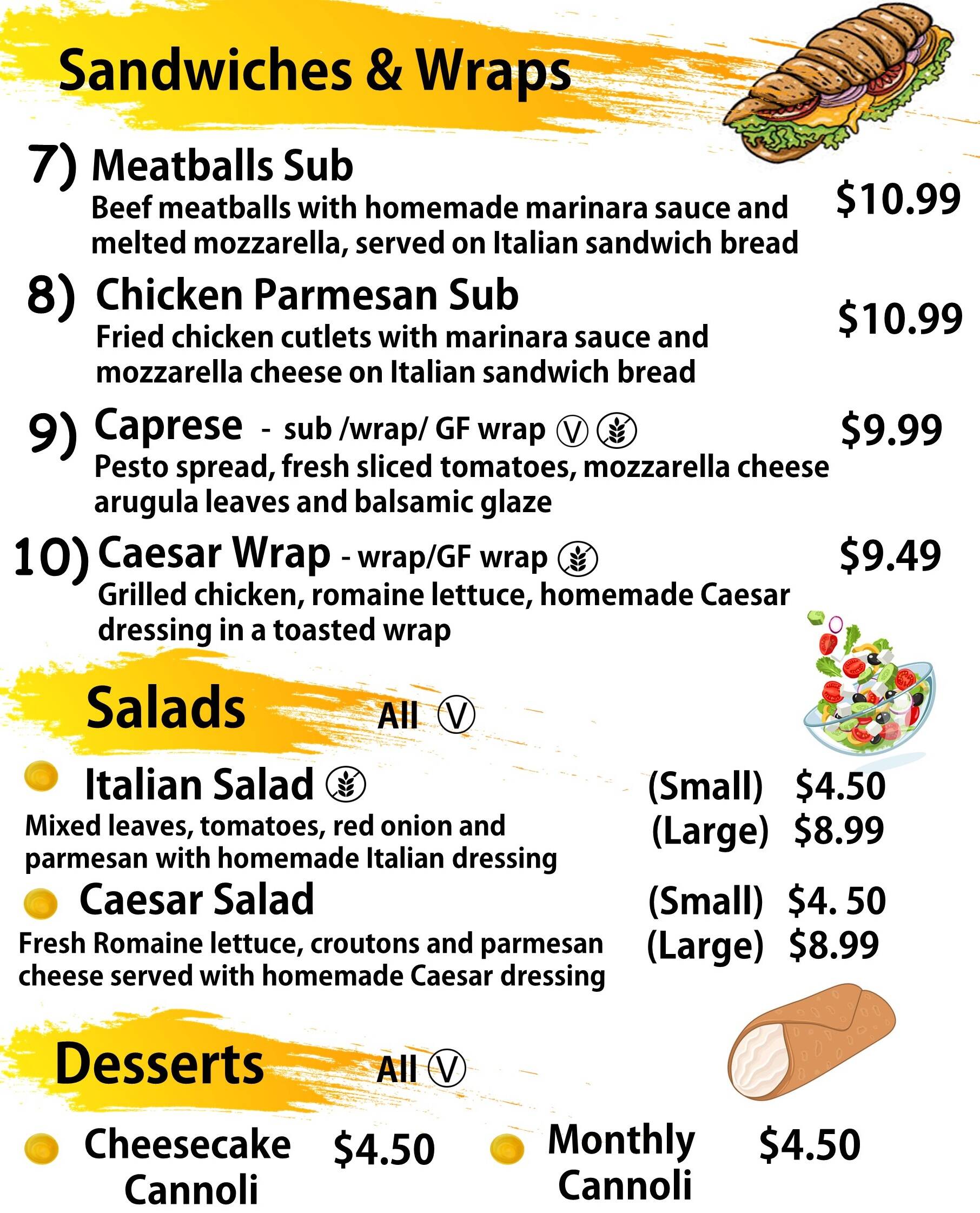 Fort Wayne Menu | Pasta di Guy